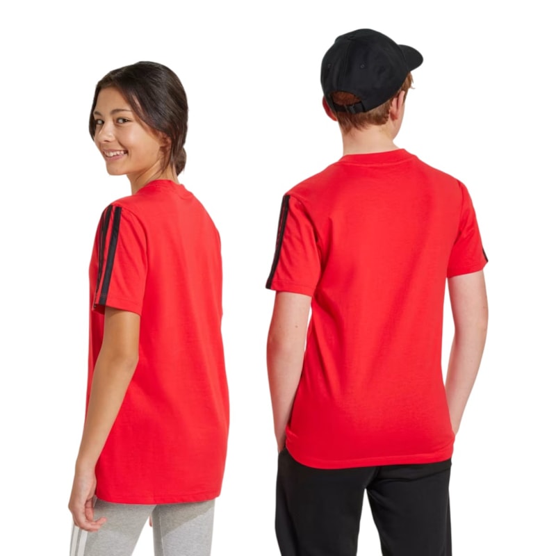 Camiseta Adidas Essentials 3 Stripes Infantil