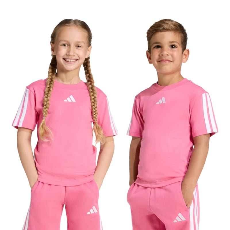 Camiseta Adidas Essentials 3 Stripes Infantil