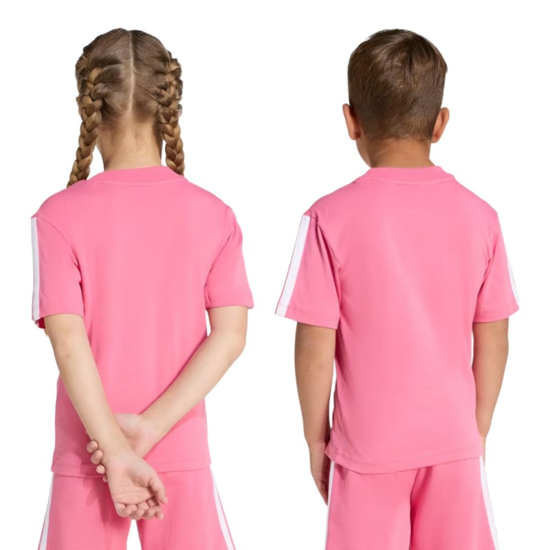 Camiseta Adidas Essentials 3 Stripes Infantil