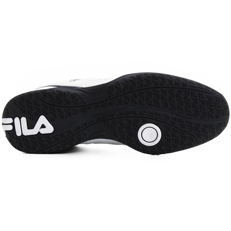 Tênis Fila Slice Masculino - Branco e Marinho - Esporte Legal